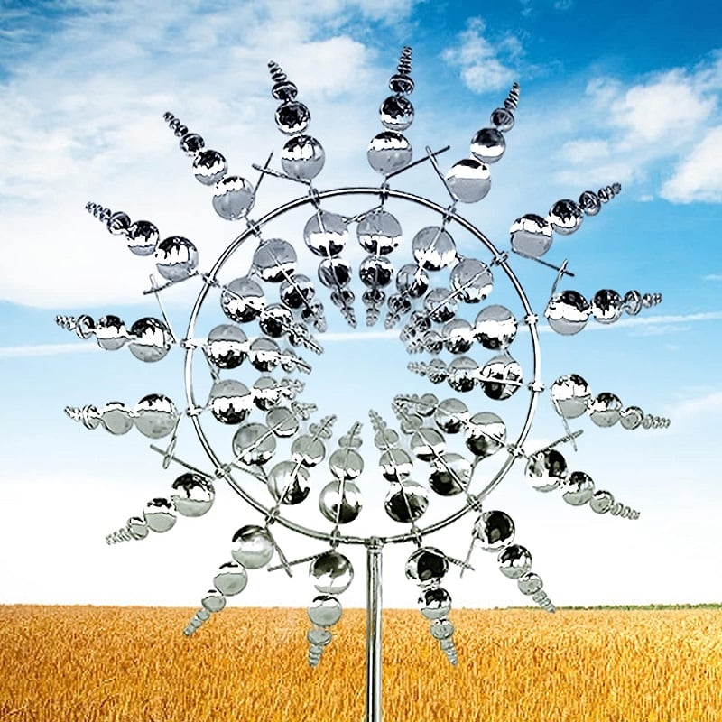 Garden Kinetic Wind Spinners – Yard Magic Metal Windmill Sculptures ...